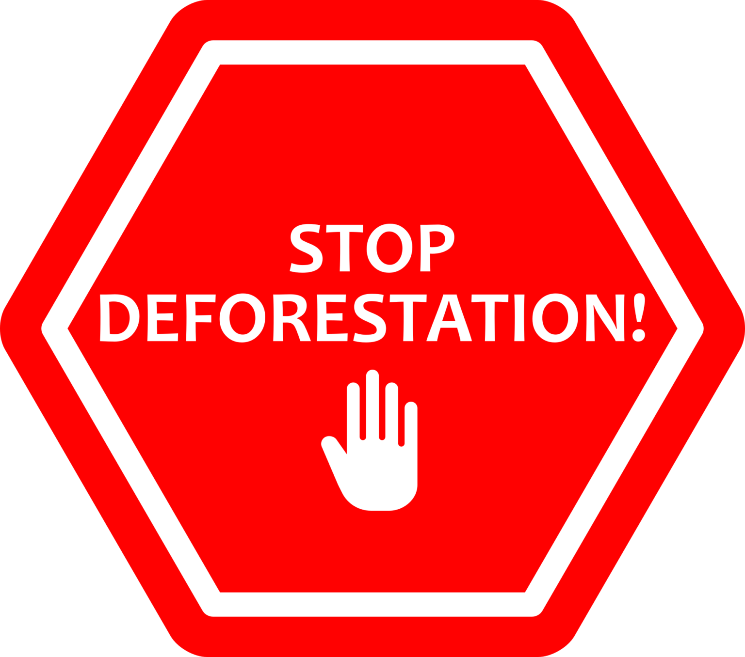 Clipart Image: Stop Deforestation Protest Symbol - FreeStockImages.net